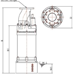 Aquaplus SDL Series Dimensions - Aquaplus pumps